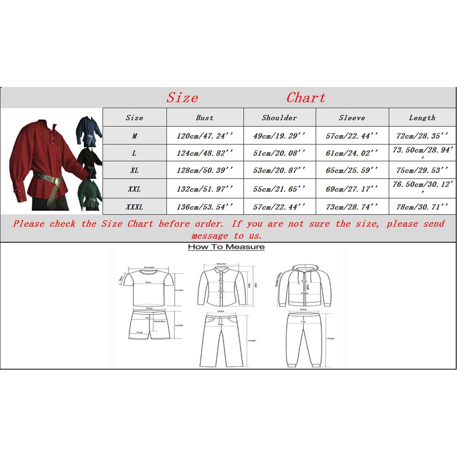 Mens Medieval Knight Tunic Renaissance Mercenary Scottish Costume ...