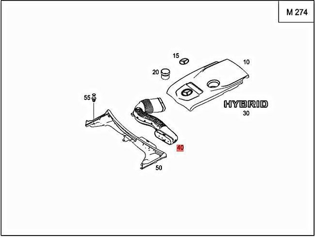 Genuine Mercedes-Benz Air Inlet Hose 2740901000 OEM for sale online | eBay