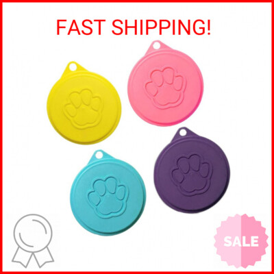 4pcs Pet Food Can Plastic Lids Caps for Tins Dog Cat Puppy Can Covers ...