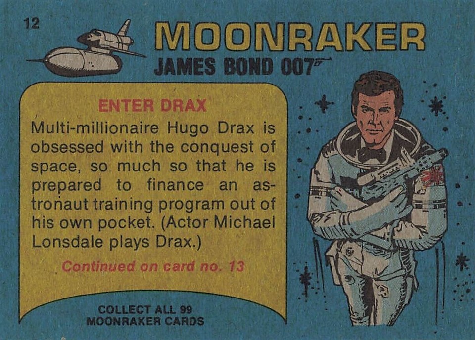 ENTER DRAX 1979 MOONRAKER #12 | eBay