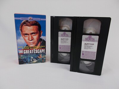 The great escape Vintage Movie VHS set Tapes tested ( private ...