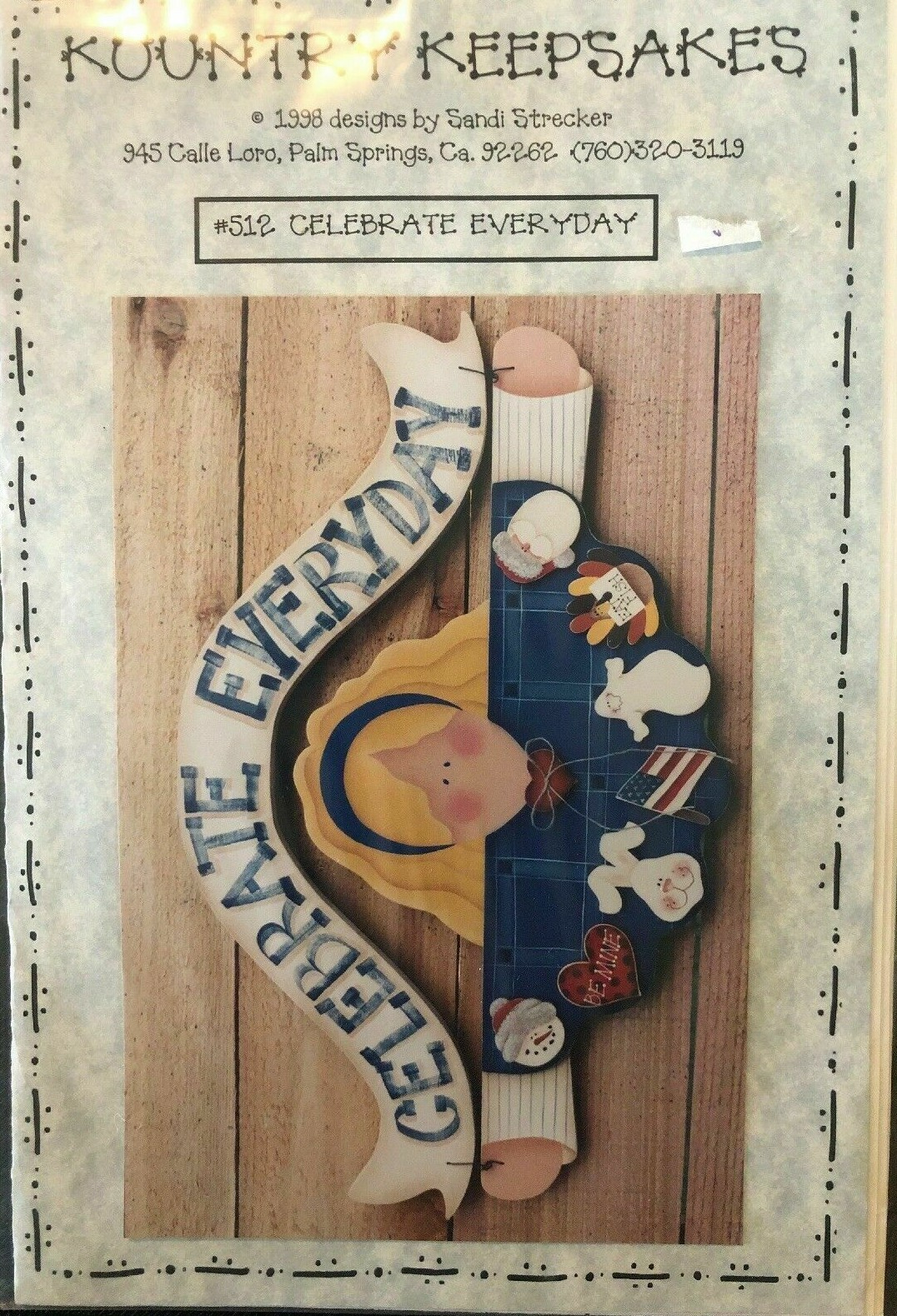 Vintage Tole Pattern Packet: Celebrate Everyday by Sandi Strecker | eBay