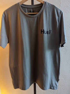 Huel Mens Tee T-Shirt Size XXL Gray Short Sleeves Crew Neck Cotton ...