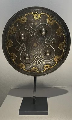 Antique hand-forged Indo-Persian-Sikh Dahl shield | eBay