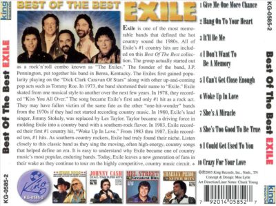 EXILE (COUNTRY) - BEST OF THE BEST NEW CD 792014058527| eBay