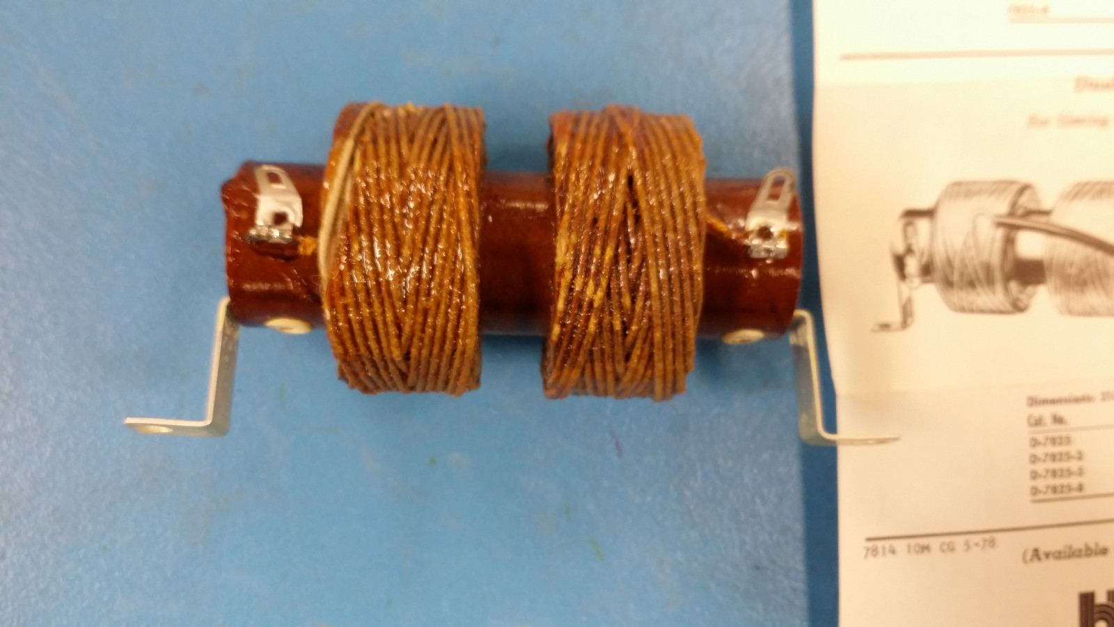 (1 PC) D-7825-3 JW MILLER DUAL LINE FILTER CHOKE 3 Amperes .25 Ohms ...