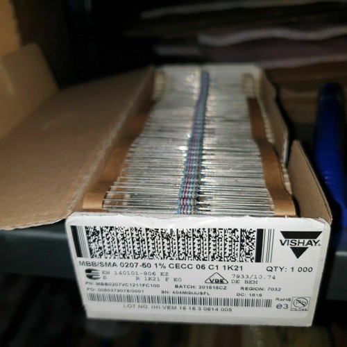 100PCS VISHAY SMA0207 50PPM 1% 1/2W 0.5W HI END AUDIO RESISTORS ...