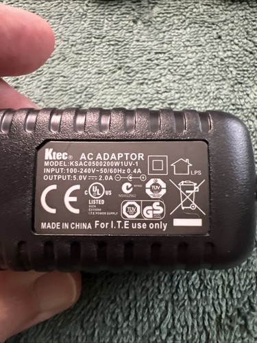 KTEC KSAC0500200W1UV-1 5V 2A Power Supply with various international Adapters | eBay