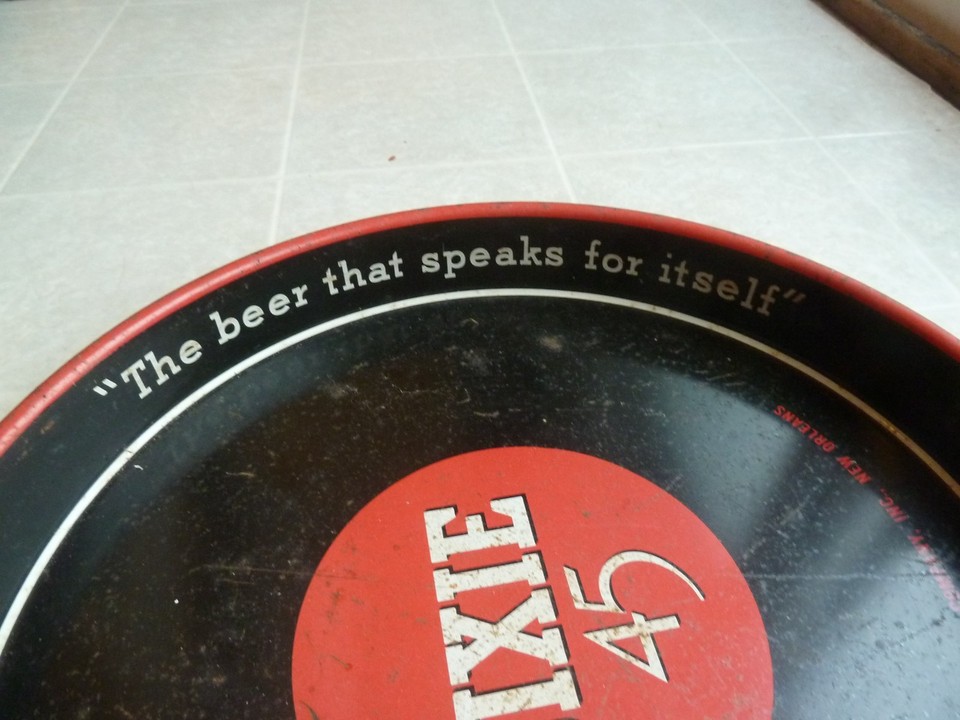 DIXIE 45 "The Beer That Speaks For Itself" Bar Serving Tray, New ...