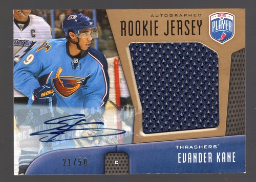 2009-10 Upper Deck Be A Player EVANDER KANE Rookie Jersey Auto 21/50 # ...
