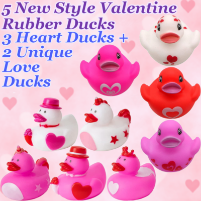 Valentine Duck Easy Classroom Valentine Idea: Rubber Duck Valentines