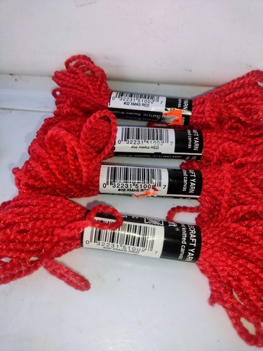 Needloft Plastic Canvas Yarn Lot Of 4 - 10 Yds 2 Ply 100% Nylon You ...