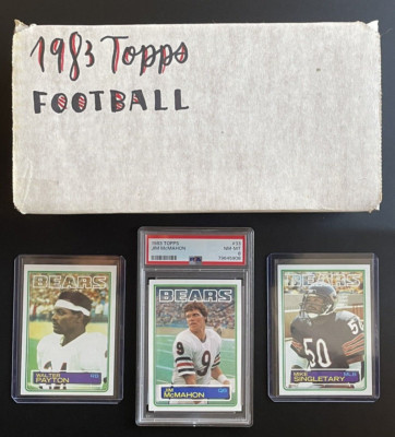 1983 Topps Football Complete Set (1-396) w/Marcus Allen & Singletary ...