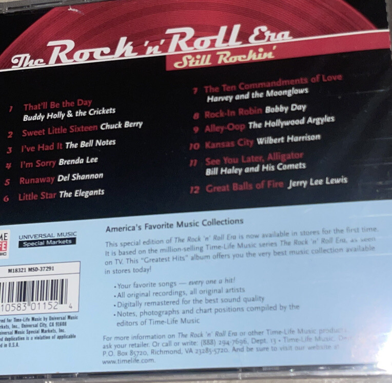 TIME-LIFE ~ ROCK N ROLL ERA STILL ROCKIN ~ NEW CD 2000 ~ BUDDY HOLLY ...