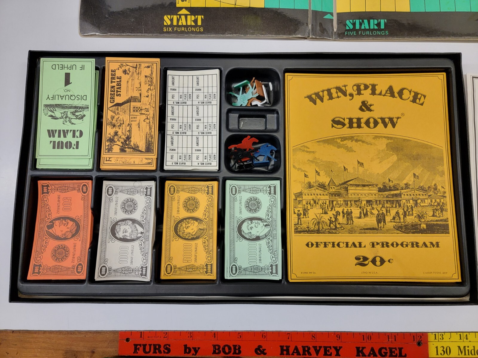 Vintage Win, Place & Show Horse Racing Game, 3M Sports, 1966 (New ...