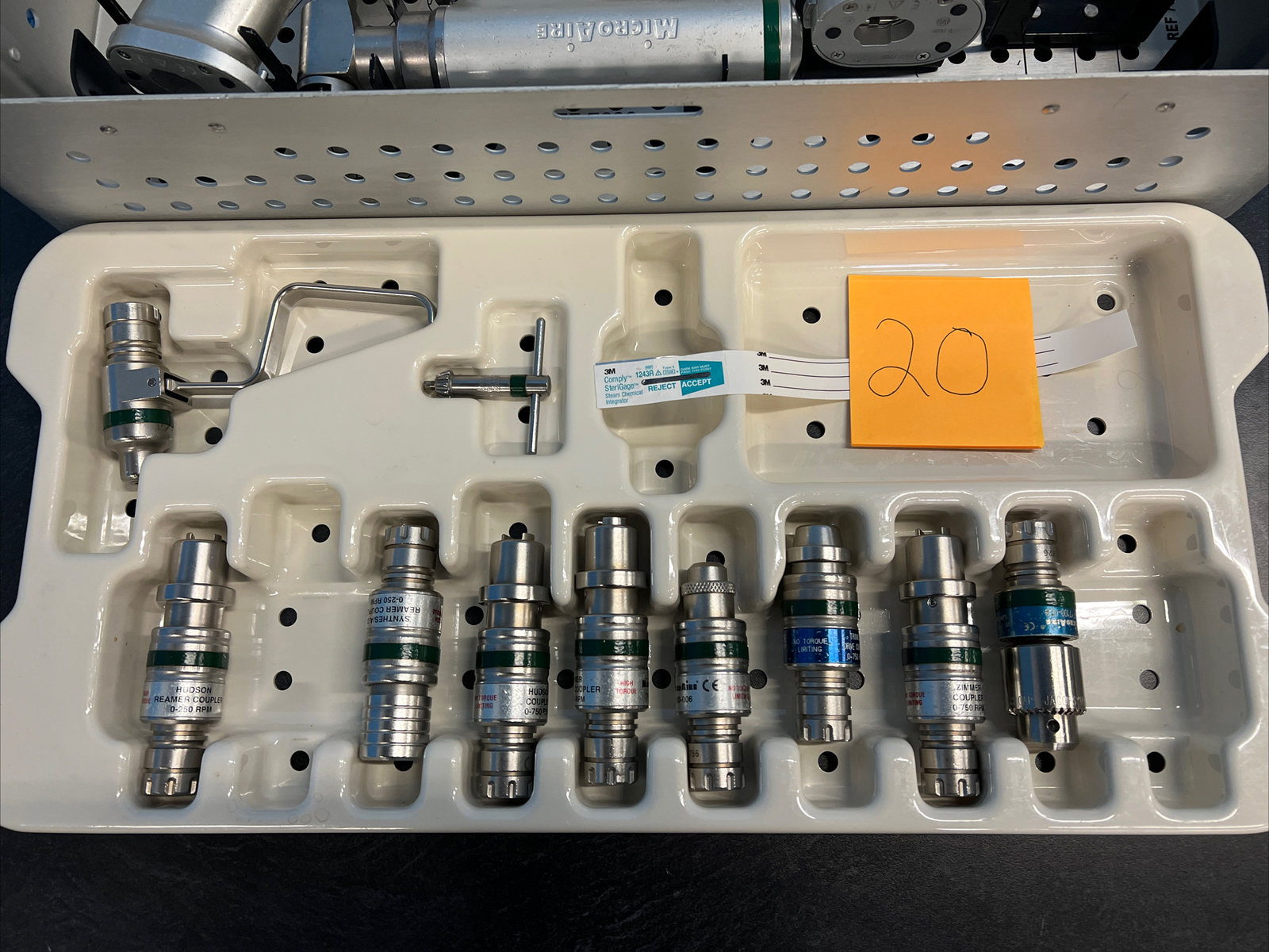 Zimmer MicroAire Pneumatic Set Saw, Drill, 7100 Attachments And Batt | eBay