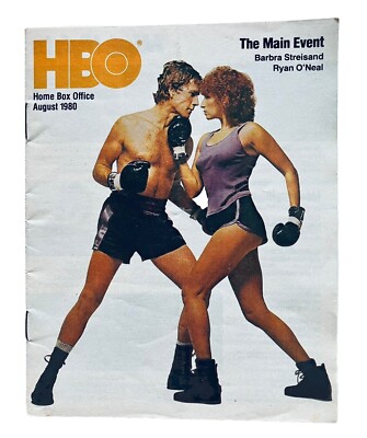 Vtg HBO Guide August 1980 Barbra Streisand Ryan O'Neal The Main Event ...