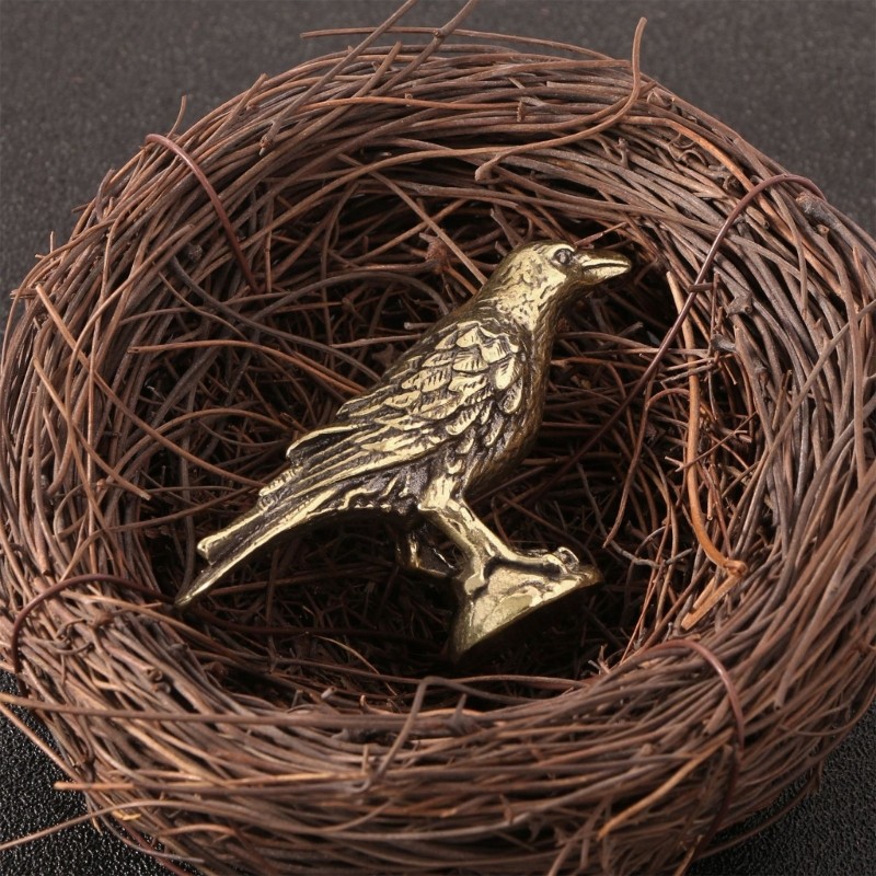 Animal Statue,Ravens Sculpture Figurine Tabletop Centerpieces Home ...