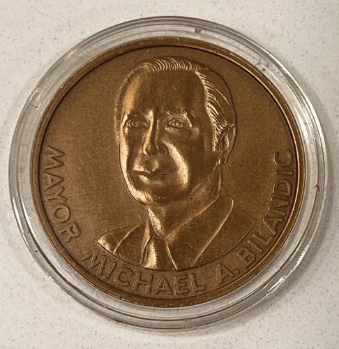 Mayor MICHAEL A. BILANDIC Commemorative Coin - Inauguration Chicago ...
