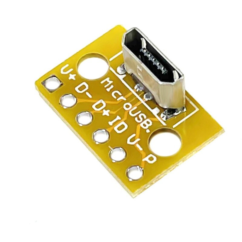 Vertical Micro USB Connector PCB Board Female PCB Welding Adapter ...