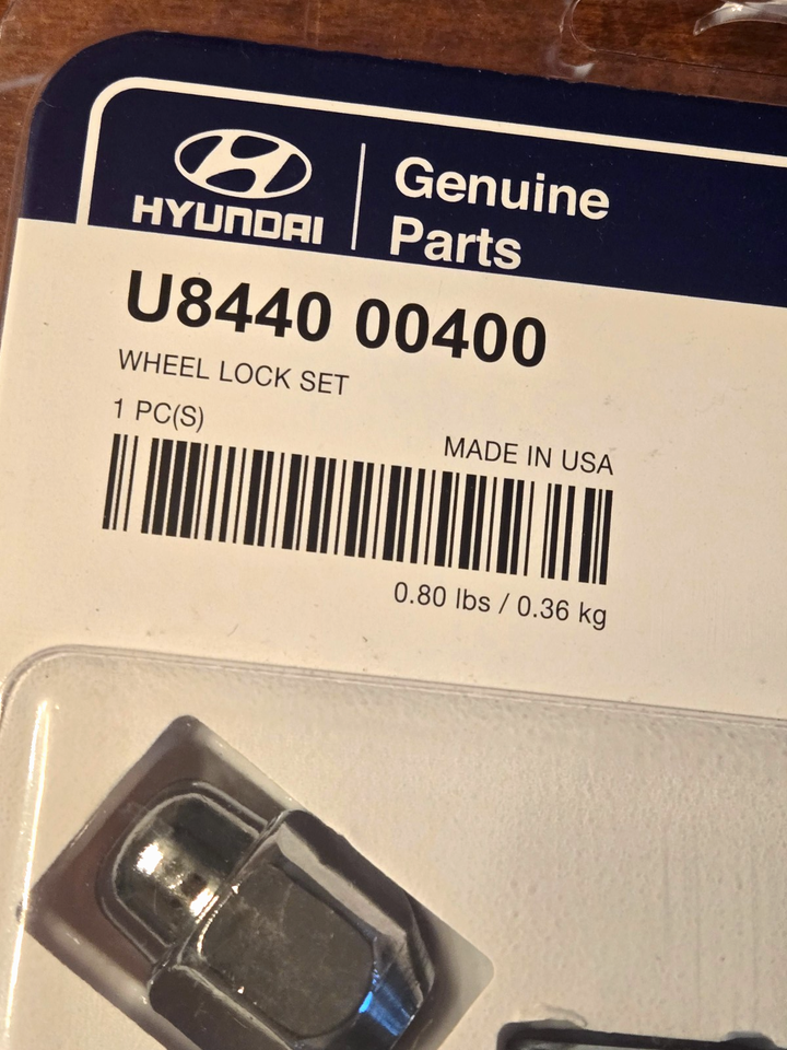 HYUNDAI GENUINE PARTS U8440-00400 WHEEL LOCKS OEM U844000400-Sealed ...