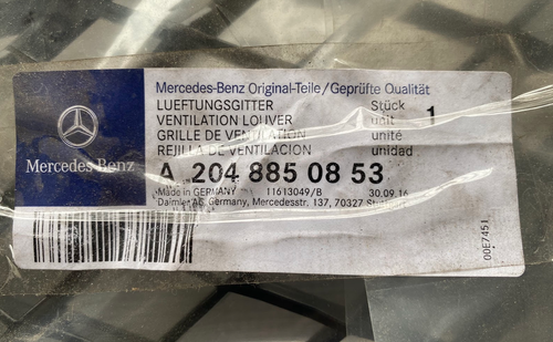 Mercedes-Benz Front Lower Grille - #A2048850853 - Fits MBZ C Class 2012 ...