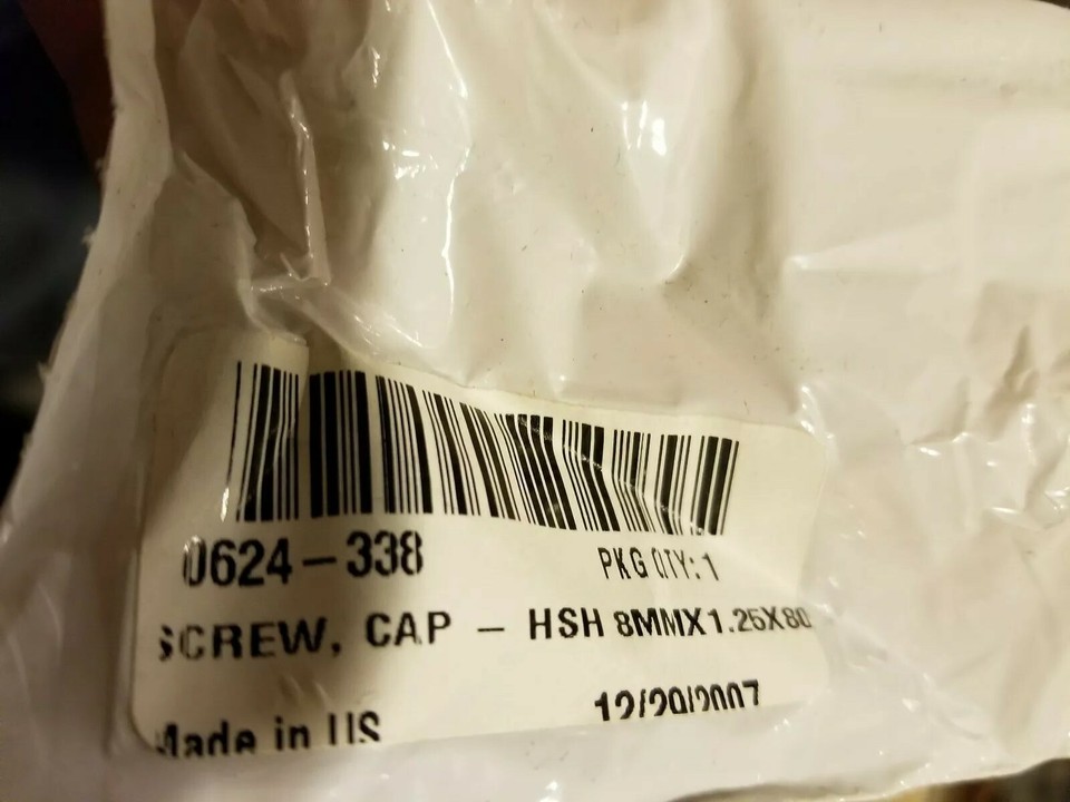 TIGERSHARK SCREW, CAP 0624-338 HSH 8MMX1.25X80 Carburetor Nos Oem | eBay