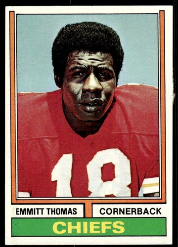 1974 TOPPS EMMITT THOMAS KANSAS CITY CHIEFS #381 | eBay