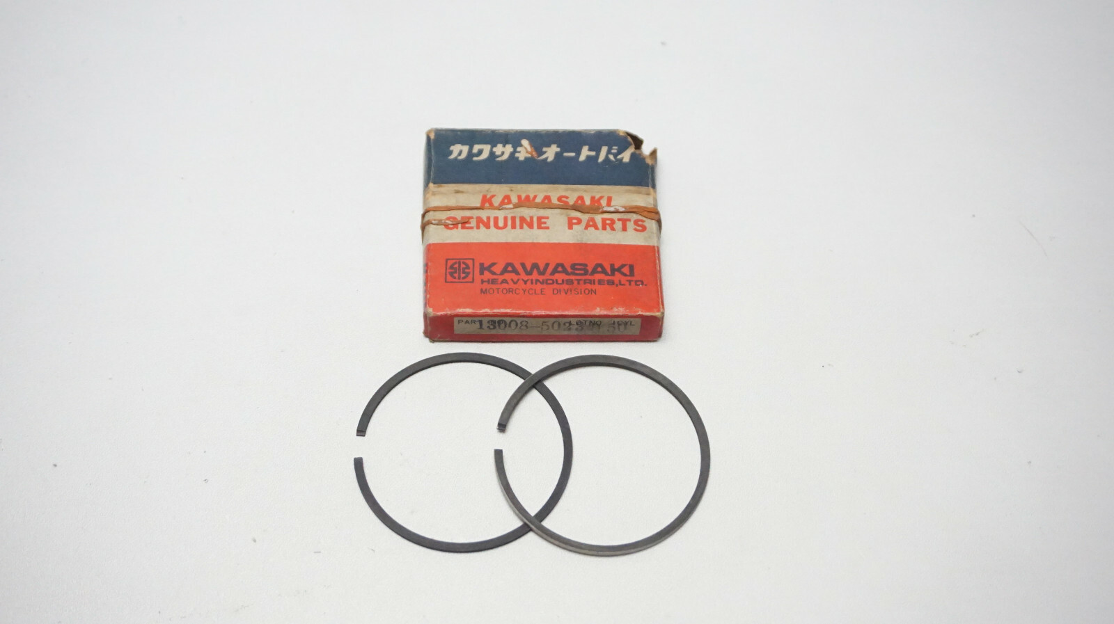 Kawasaki GTO 110 KH110 KH 110 Piston Anello Oversize 0.50 Nos Genuine ...