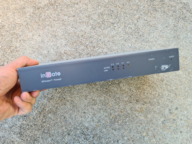 InGate SIParator Firewall Cad-0208-1210-ig 10 SIP User 15 Traversal ...