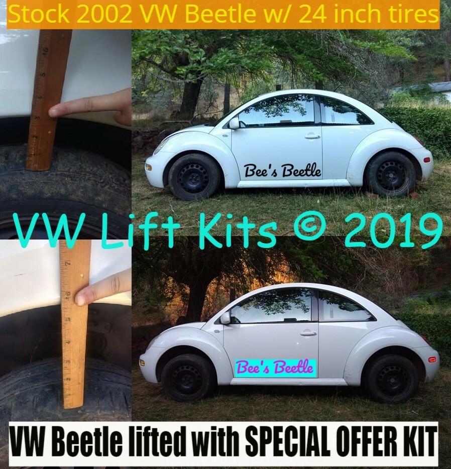 VW Beetle Lift Kit Special Offer w/ Coil Spacer VW MK4 Beetle 1998-2010 ...
