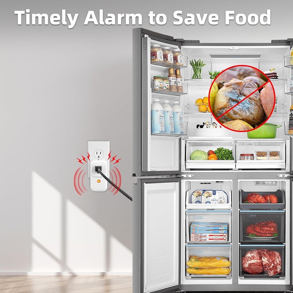 Satisure Power Failure Alarm for Freezer Alarm, Power Outage Alarm ...