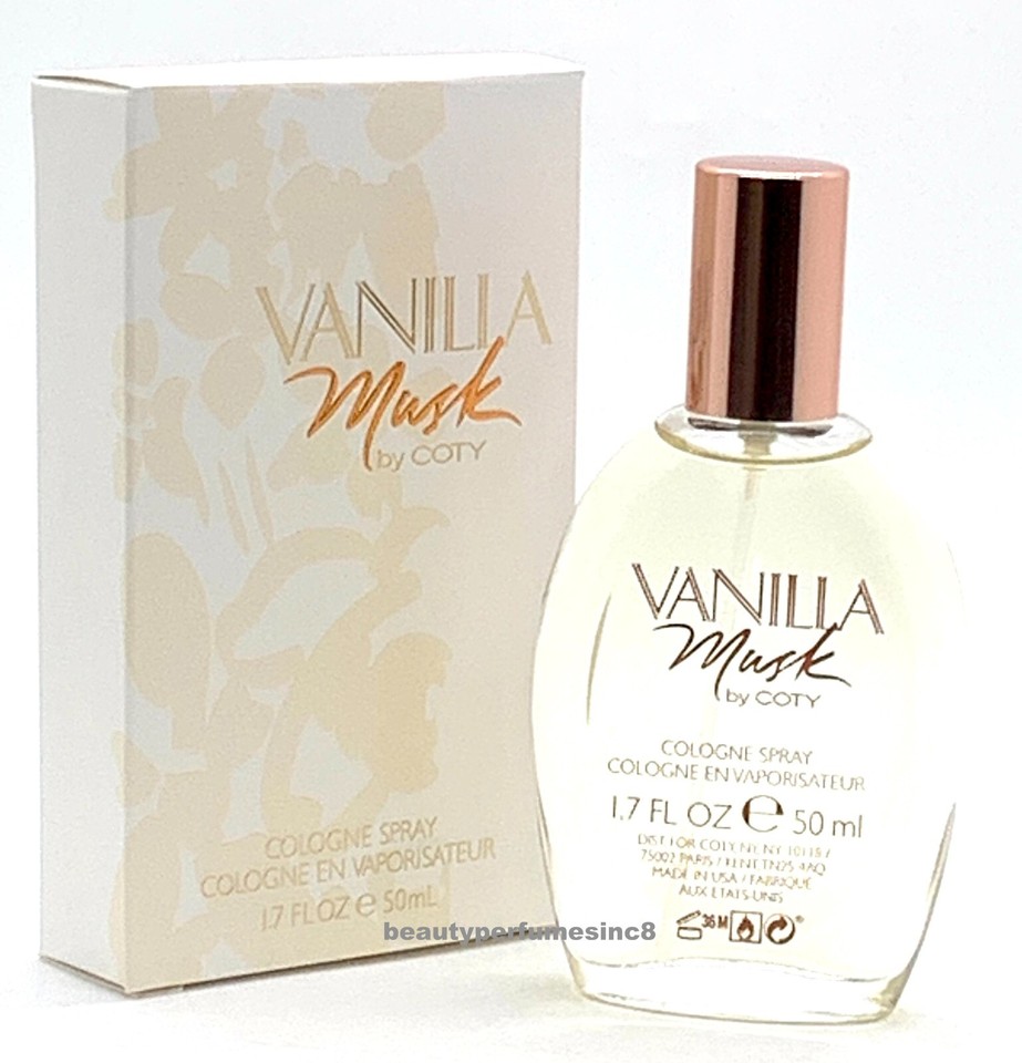 Vanilla Musk by Coty 1.7 oz 50 ml Cologne Spray Perfume for Women New ...