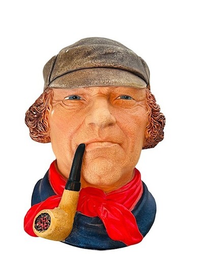 Bosson Legend Chalkware wall hang bust figurine England Dutchman 1985 ...