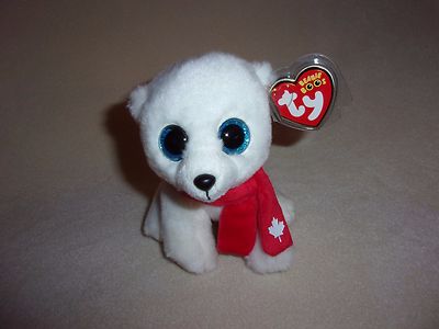 TY MWMT NANOOK NANUQ THE POLAR BEAR BEANIE BOO- 6" BOOS- CANADA ...