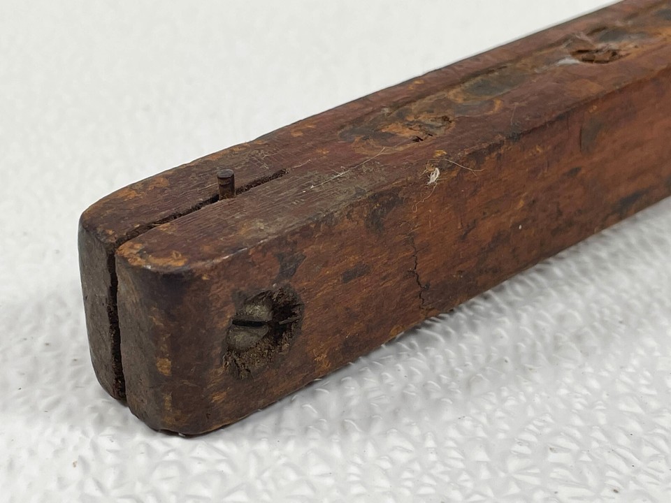 14" Antique Carpenter's Wood Marking Gauge Adjustable Scribe Tool Brass ...