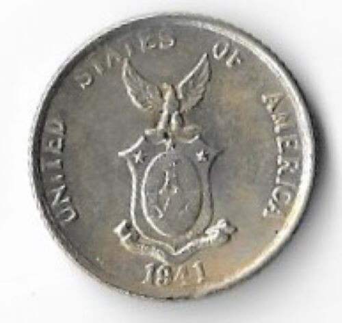 PHILIPPINES USA 1941 M TWENTY CENTAVOS 20c AU SILVER COIN | eBay