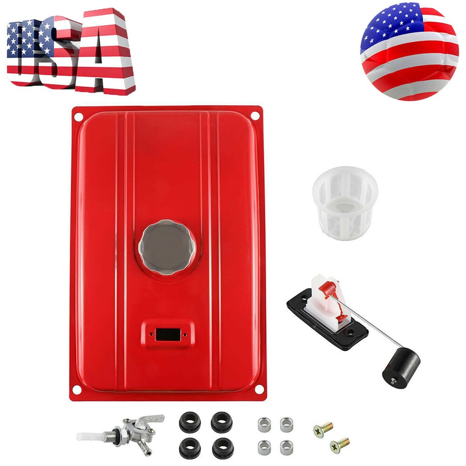 7 Gallon Universal Generator Gas Tank Fuel Valve Chrome Cap 26.5 Liter ...