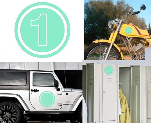 Number 1, Sticker Vinyl Version v02b | eBay