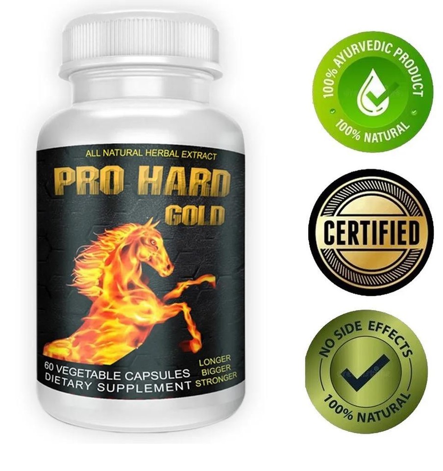 Pro Hard Gold Male Performance Enhancement 60 Pills Dietary Supplement ...