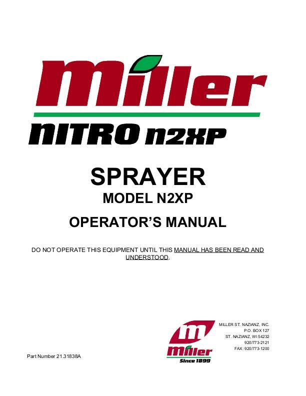 NEW HOLLAND NITRO N2XP SPRAYER OPERATOR`S MANUAL | eBay