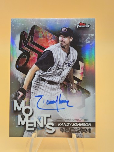 2024 Topps Finest Moments Refractor Randy Johnson Auto Autograph ...