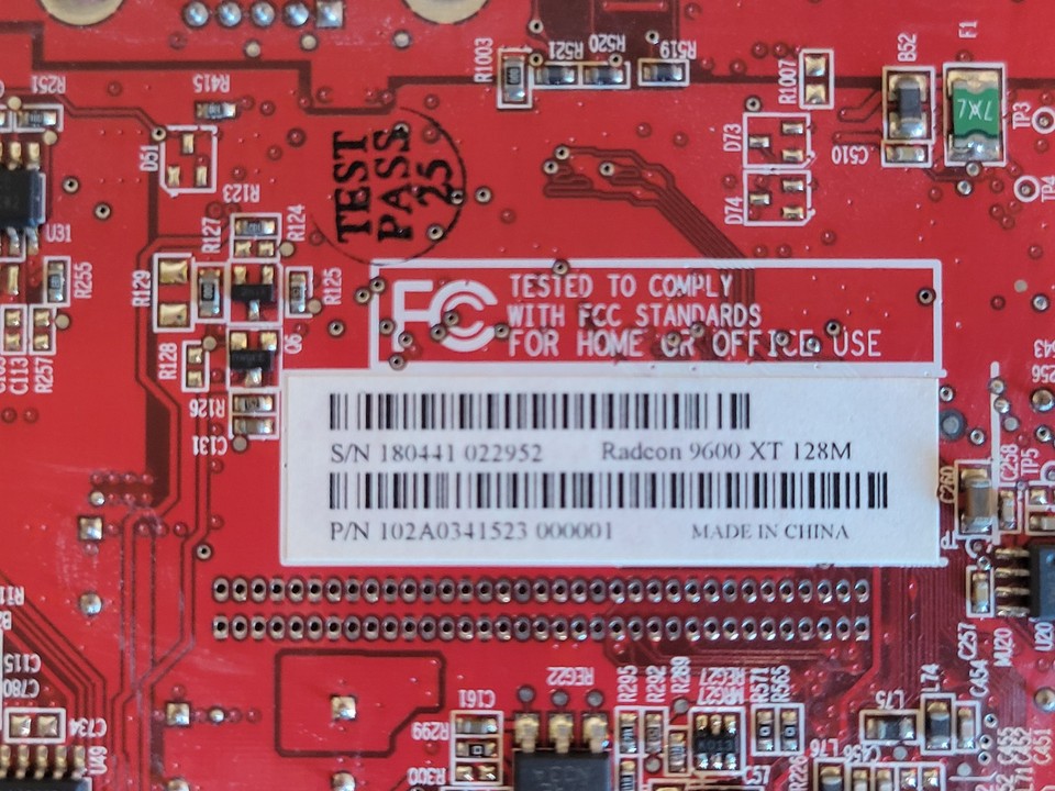 Vintage ATI Radeon 9600 XT 128M AGP Video Card CIB Tested | eBay