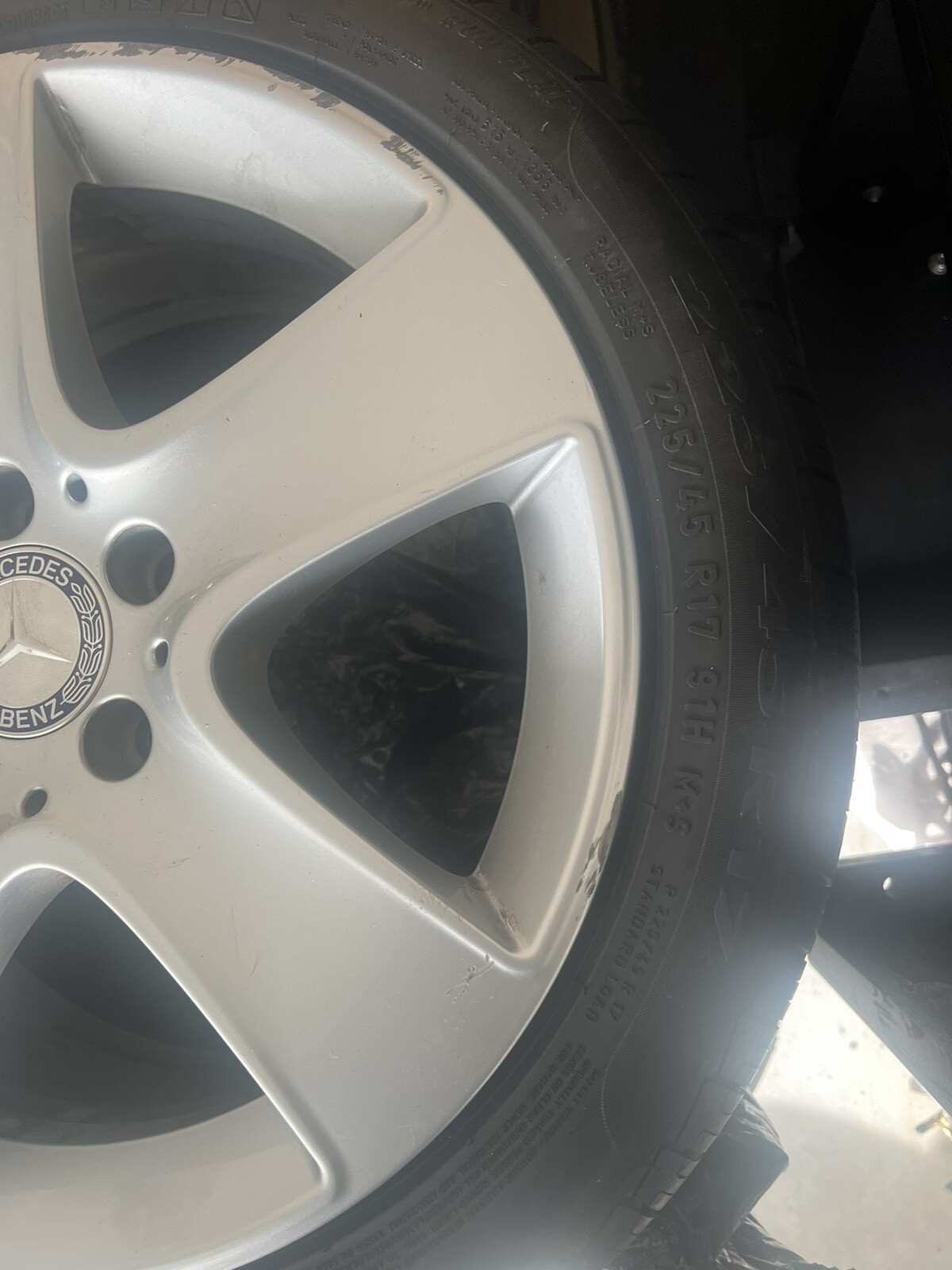 Four mercedes benz rims and tires Size 225/45 R17 91H | eBay