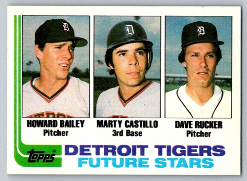 1982 Topps Baseball EX-NM Howard Bailey Marty Castillo Dave Rucker FS ...
