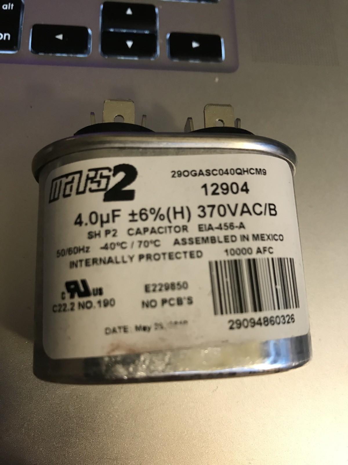 MARS 2 Motor Run Capacitor 12904 nos | eBay UK