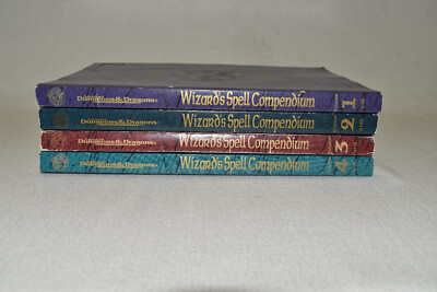 Advanced Dungeons & Dragons: Wizard's Spell Compendium Volumes 1-4 TSR ...