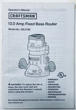 Craftsman 12 Amp Fixed Base Router Chip Shield 3121637000 for sale ...