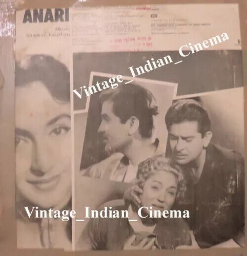 Anari 1959 Raj Kapoor Nutan Shankar Jaikishan Bollywood Rare Vinyl LP 12" Record | eBay