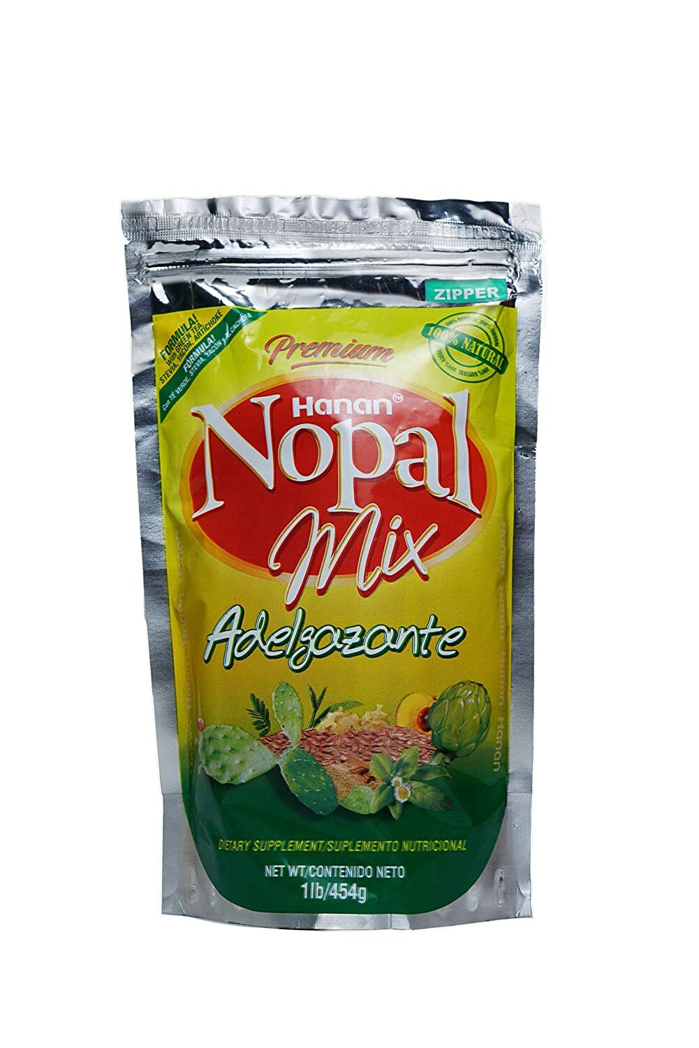 Nopal Mix Linaza Plus Adelgazante| 100% Natural High Fiber Blend | 1lb ...